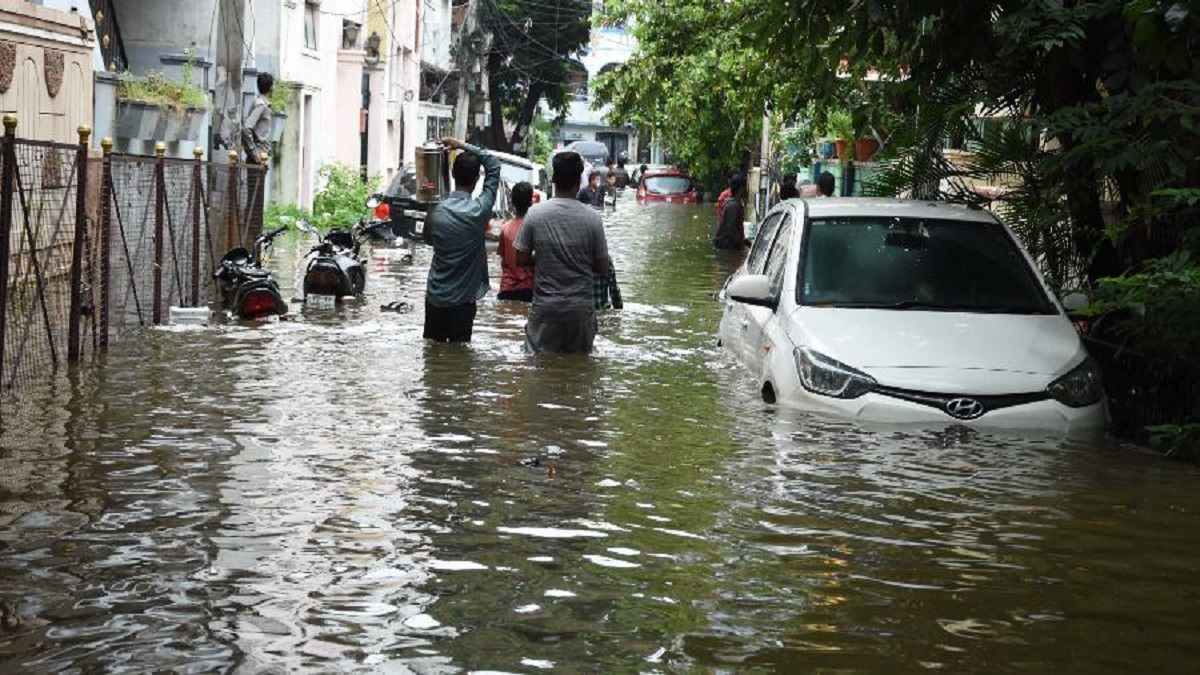 Incessant Rain Causes Waterlogging In Several Parts Of Hyderabad